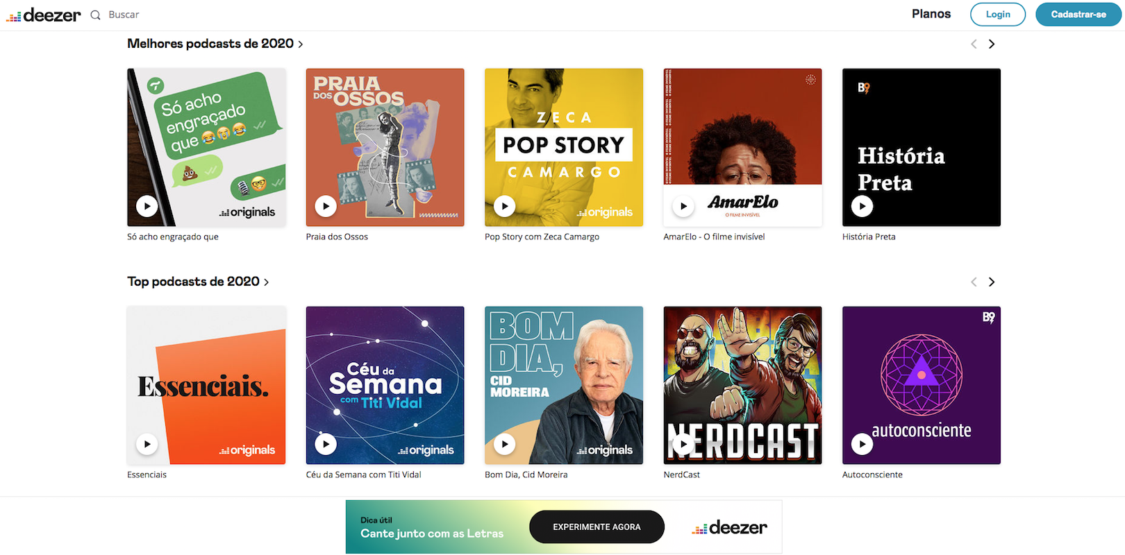 TOP 10 PODCASTS 2020: OS MAIS OUVIDOS PELO BRASILEIRO